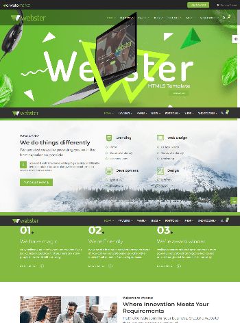 Contoh Theme / Template Premium Perusahaan